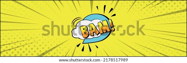 Comic Lettering Bam On White Background Stock Vector (Royalty Free ...