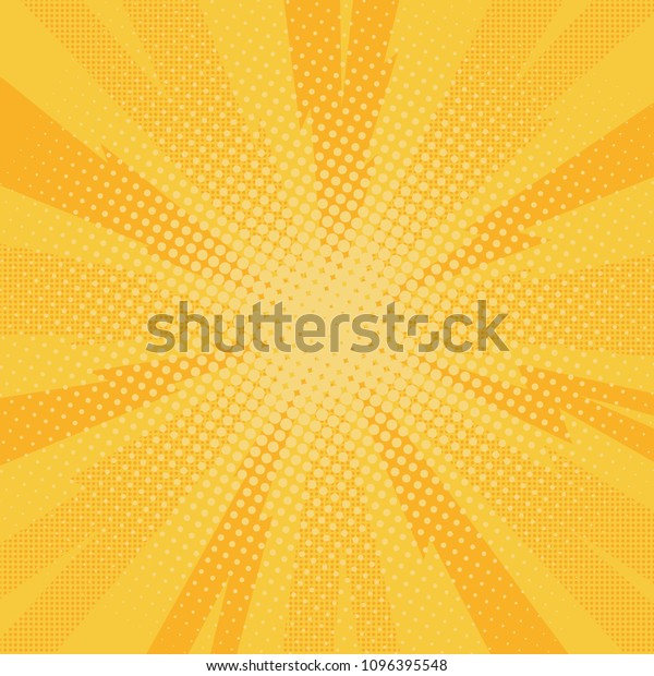 Comic Pop Art Background Lightning Blast Stock Vector (Royalty Free ...
