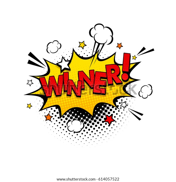 Comic Speech Bubble Expression Text Winner Stock Vector (Royalty Free ... Comic Speech Bubble Expression Text Winner Stock Vector (Royalty Free ...