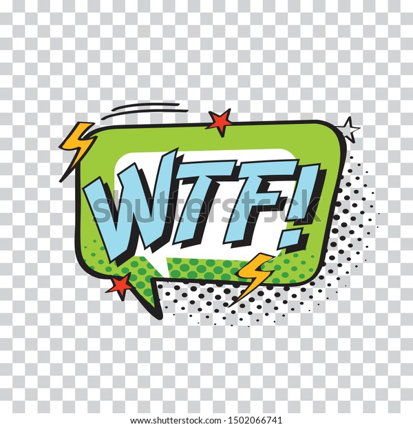 Comic Speech Bubble Wtf Text Vector Stock Vector (Royalty Free ...
