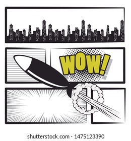 Comic Story Bombs Explosions On Frames Stock Vector (Royalty Free ...