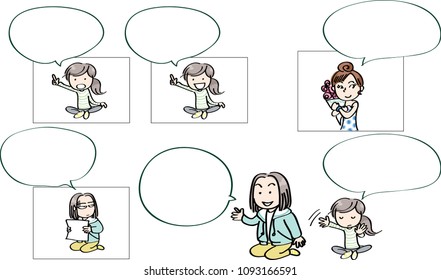 Comic Story Set Stock Vector (Royalty Free) 1093166588 | Shutterstock