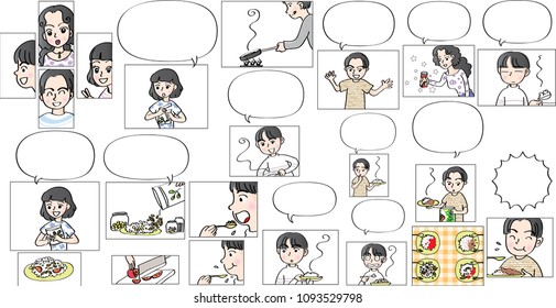 Comic Story Vector Stock Vector (Royalty Free) 1093529798 | Shutterstock