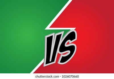 Comic Style Versus Vs Badge Vector Stock Vector (Royalty Free) 1026070660