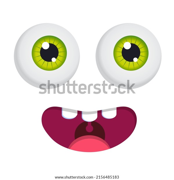 Comic Vector Face Open Mouth Stock Vector (Royalty Free) 2156485183 ...