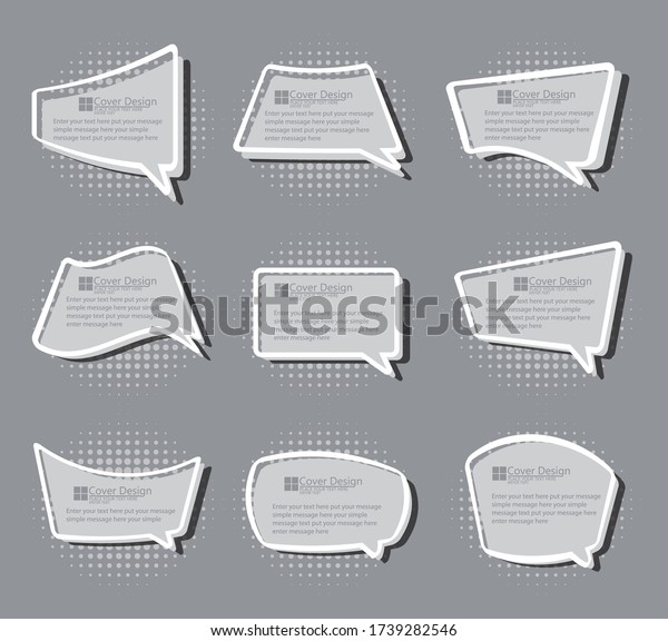 Comics Stiker Simple Label Etiquette Cartoon Stock Vector (Royalty Free ...