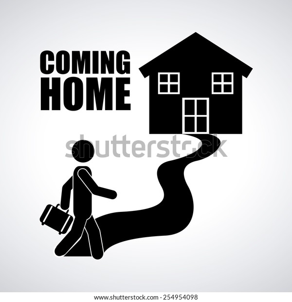 Coming Home Design Vector Illustration Eps10 Stock Vector (Royalty Free ...