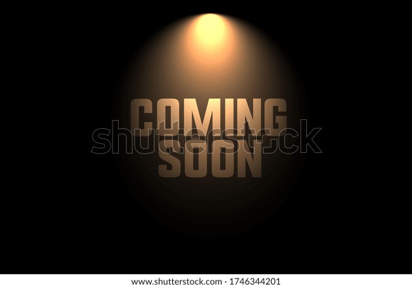 Coming Soon Background Spot Light Design Stock Vector (Royalty Free ...