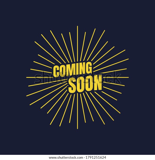 Coming Soon Background Yellow Lines Vector Stock Vector (Royalty Free ...