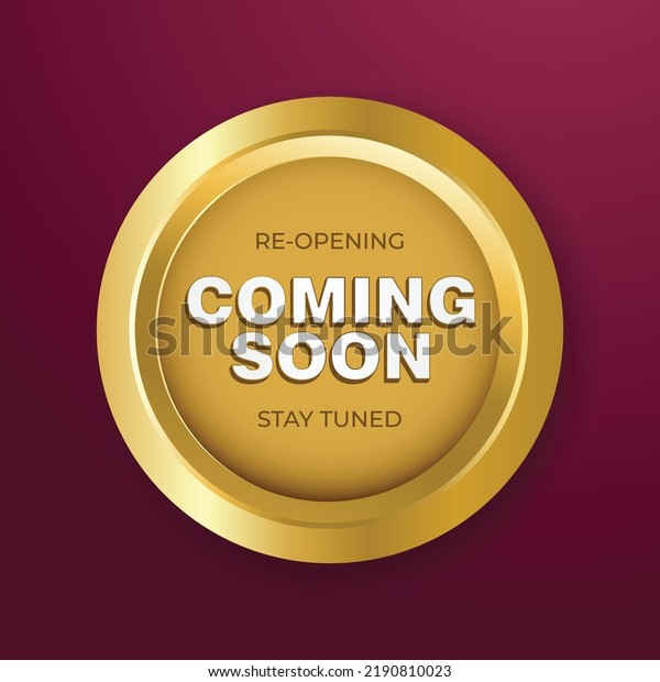 Coming Soon Emblem Design Template Stock Vector (Royalty Free ...