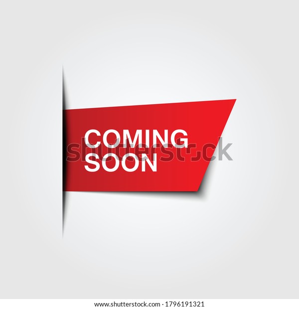 Coming Soon Label Design Vector Stock Vector (Royalty Free) 1796191321 ...