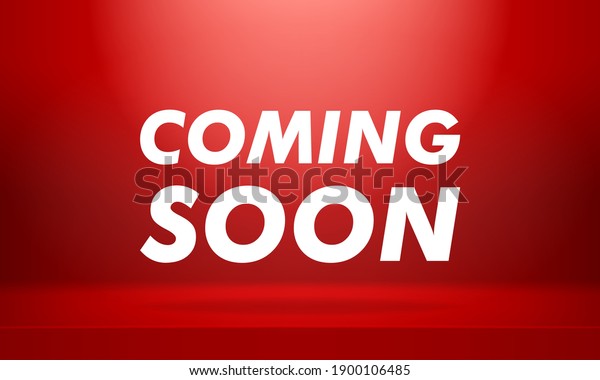 Próximamente afiche. Ilustración vectorial de plantilla: vector de ...