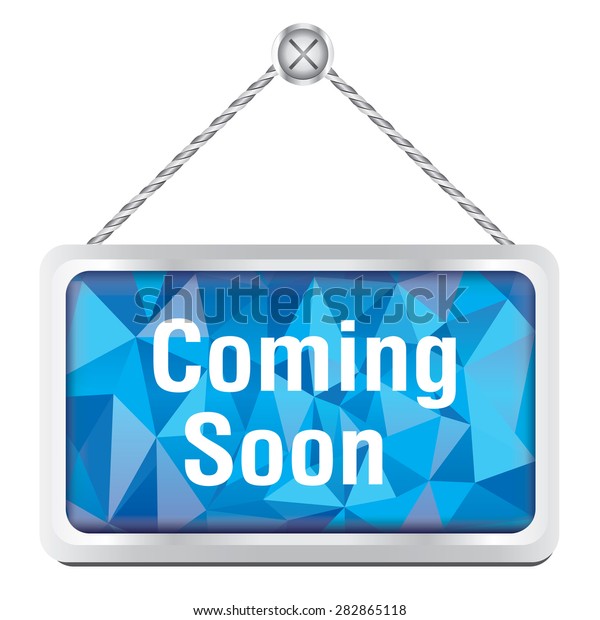 Coming Soon Sign Silver Metallic Frame Stock Vector (Royalty Free ...