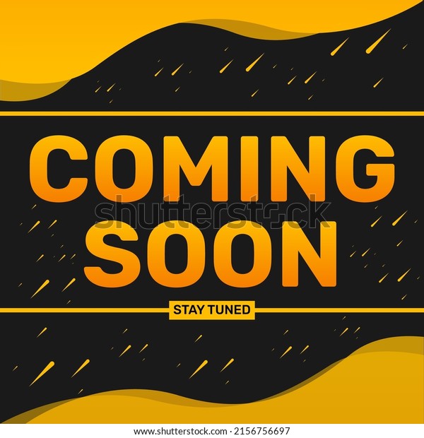 Coming Soon Social Media Post Banner Stock Vector (Royalty Free ...