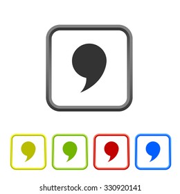 39,692 Comma icon Images, Stock Photos & Vectors | Shutterstock