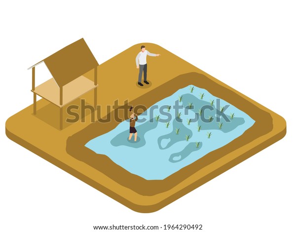 Command Vector Concept Male Boss Commanding Stock Vector (Royalty Free ...