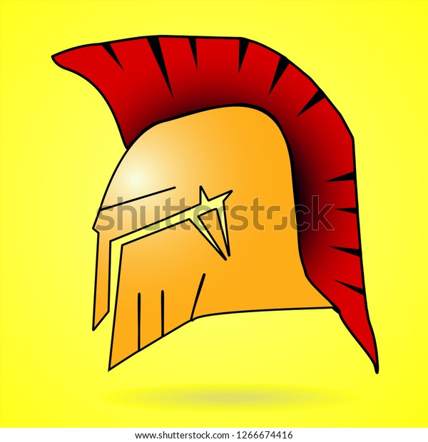 Commanders Golden Helmet Stock Vector (Royalty Free) 1266674416 ...