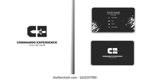Commando Logo Set Business Card Stock Vector (Royalty Free) 1622107000 ...