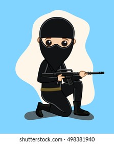 Big Thief Steal Cartoon Character Vector Stock Vector (Royalty Free ...