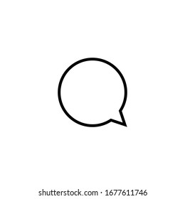 Comment Icon Outline Vector Social Media Stock Vector (Royalty Free ...