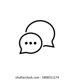 Comment Icon Vector Conversation Discussion Icon Stock Vector (Royalty ...