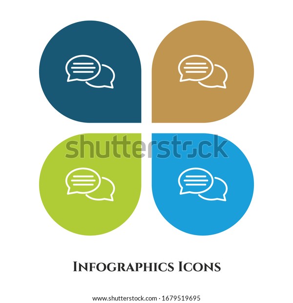 Comments Speech Bubble Vector Illustration Icon Stock Vector (Royalty ...