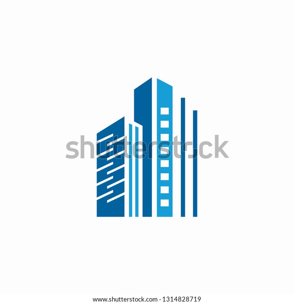 Commercial Building Logo Stock Vector (Royalty Free) 1314828719 ...