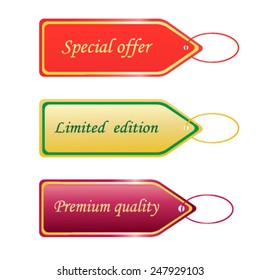 Commercial Sticker Set Stock Vector (Royalty Free) 247929103 | Shutterstock