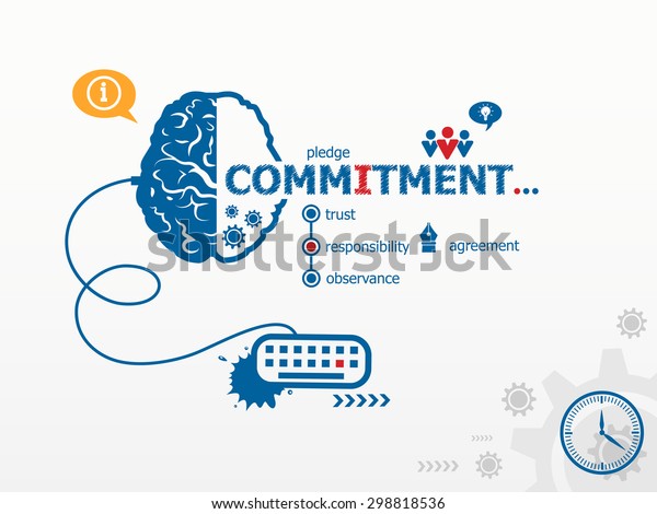 Commitment Design Illustration Concepts Business Consulting Stock ...
