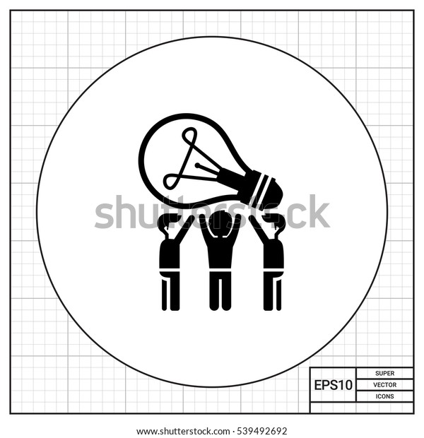 Common Idea Simple Icon Stock Vector (Royalty Free) 539492692 ...