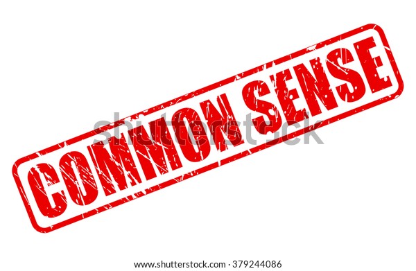 Common Sense Red Stamp Text On Stock Vector (Royalty Free) 379244086