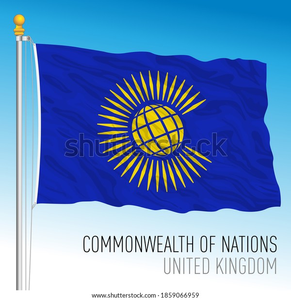 Commonwealth of Nations flag, UK organization, vector illustration