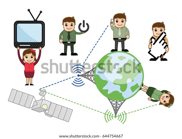 Communication Cartoon Vector Concepts Stock Vector (Royalty Free ...