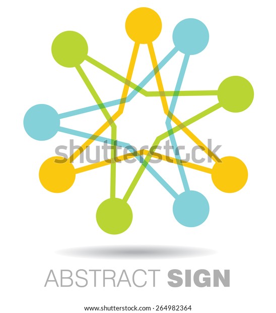 Communication Concept Abstract Polygon Sign Template: Vector có sẵn ...
