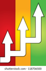 Communication Concept Arrows Template Copy Space Stock Vector (Royalty ...