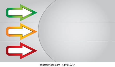 Communication Concept Arrows Template Copy Space Stock Vector (Royalty ...