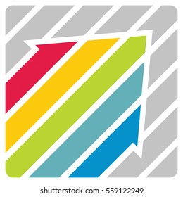 Communication Concept Color Arrows Template Your Stock Vector (Royalty ...