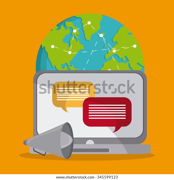 Communication Concept Icons Design Vector Illustration Stock Vector ...