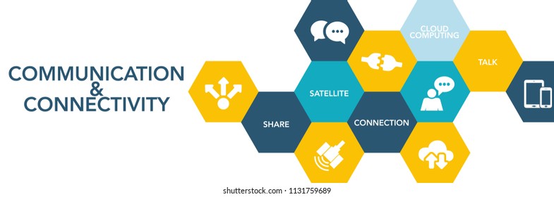 Communication Connectivity Icon Concept: vector de stock (libre de ...