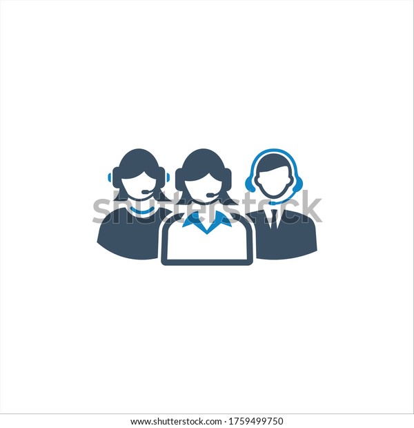Communication Customer Service Icon Vector Illustration Stock Vector ...