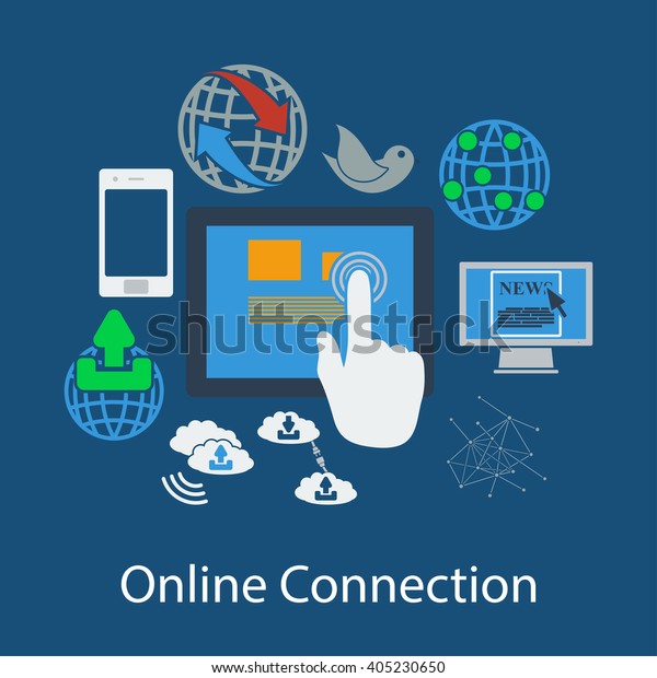 Communication Flat Design Ui Colors Vector Stock Vector (Royalty Free ...