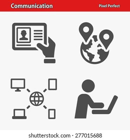 Communication Icons Professional Pixel Perfect Icons Stock Vector ...