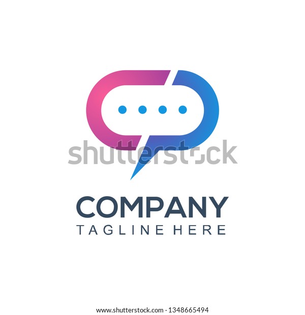 Communication Logo Company Stock Vector (Royalty Free) 1348665494