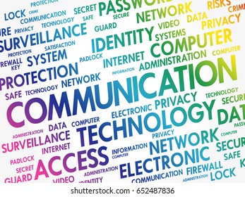 Communication Word Cloud Collage Business Concept: vector de stock ...