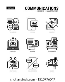 Communications Icons Web Design Book Magazine Stock Vector (Royalty ...