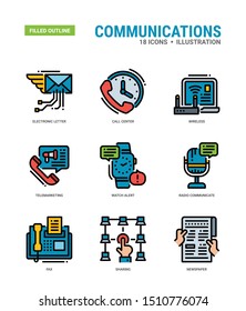 Communications Icons Web Design Book Magazine Stock Vector (Royalty ...