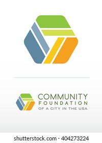 Community Foundation Logo Modern Look Stock Vector (Royalty Free ...