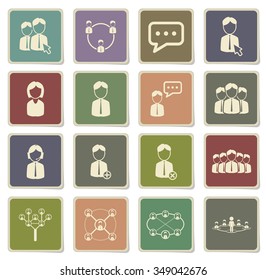 Community Label Icons Web Stock Vector (Royalty Free) 349042676 ...