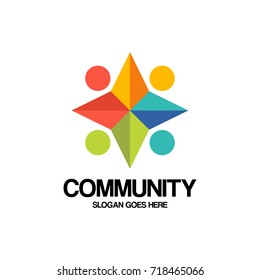 Community Logo Vector Art Stock Vector (Royalty Free) 718465066 ...