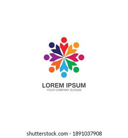 Community Network Social Logo Design Template Stock Vector (Royalty ...